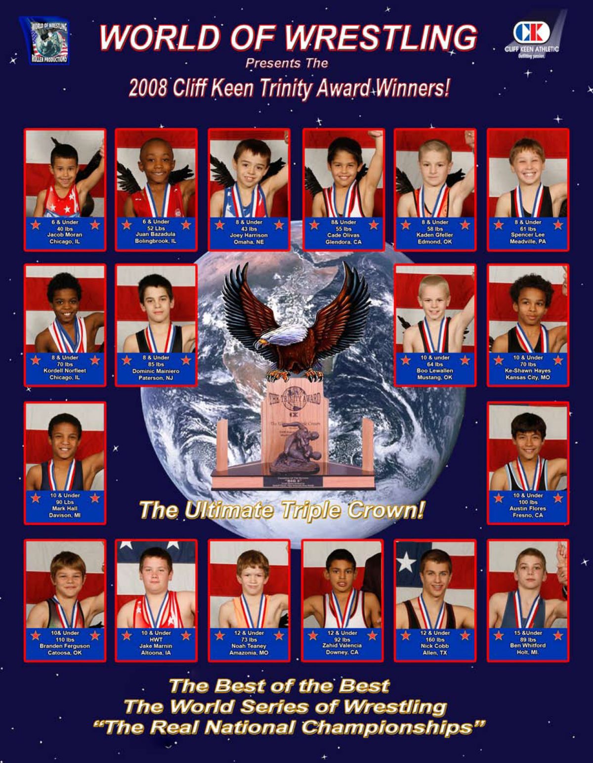2008 Trinity Award Poster – World of Wrestling