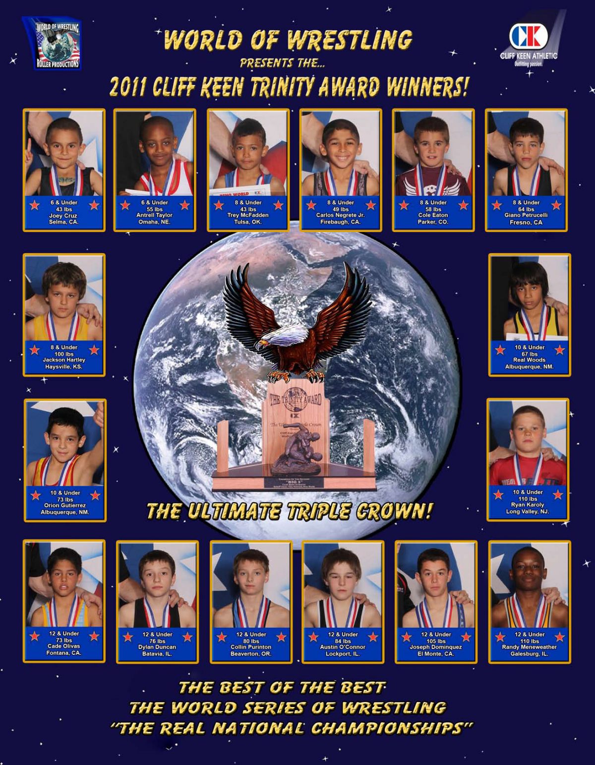 2011 Trinity Award Poster – World of Wrestling